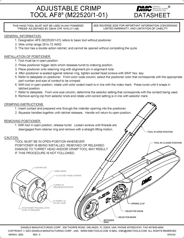 圧着工具フレーム M22520/1-01 – Net Shop JC CONNEX